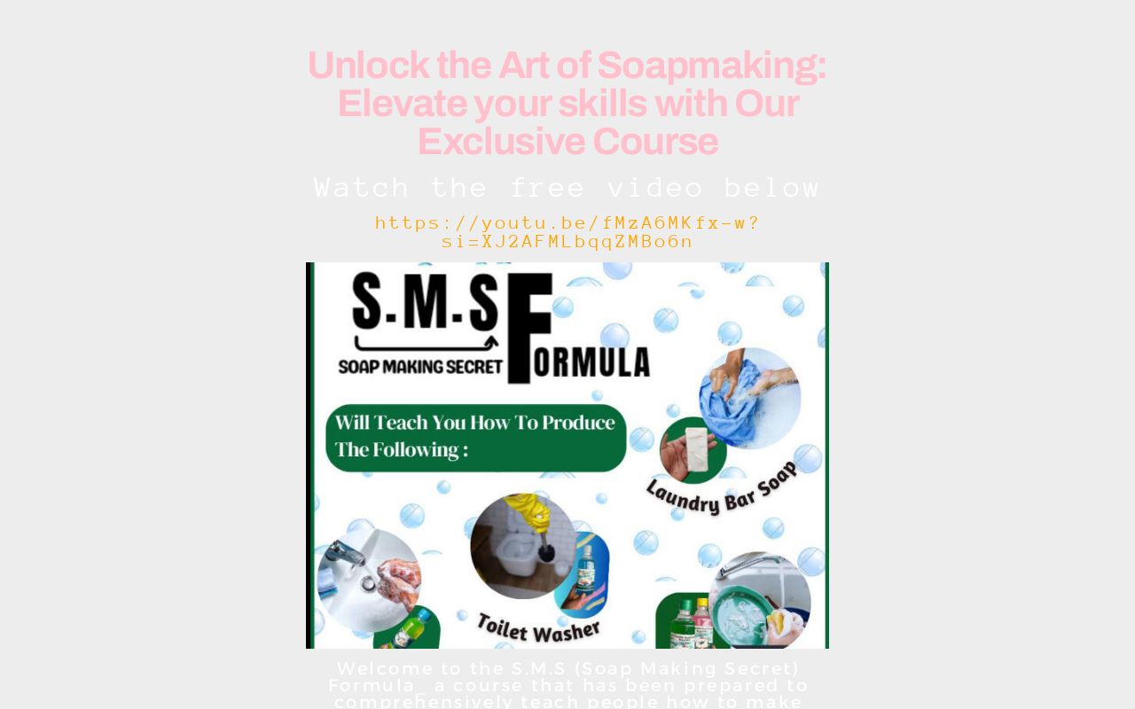 Soap Making Secret Formula